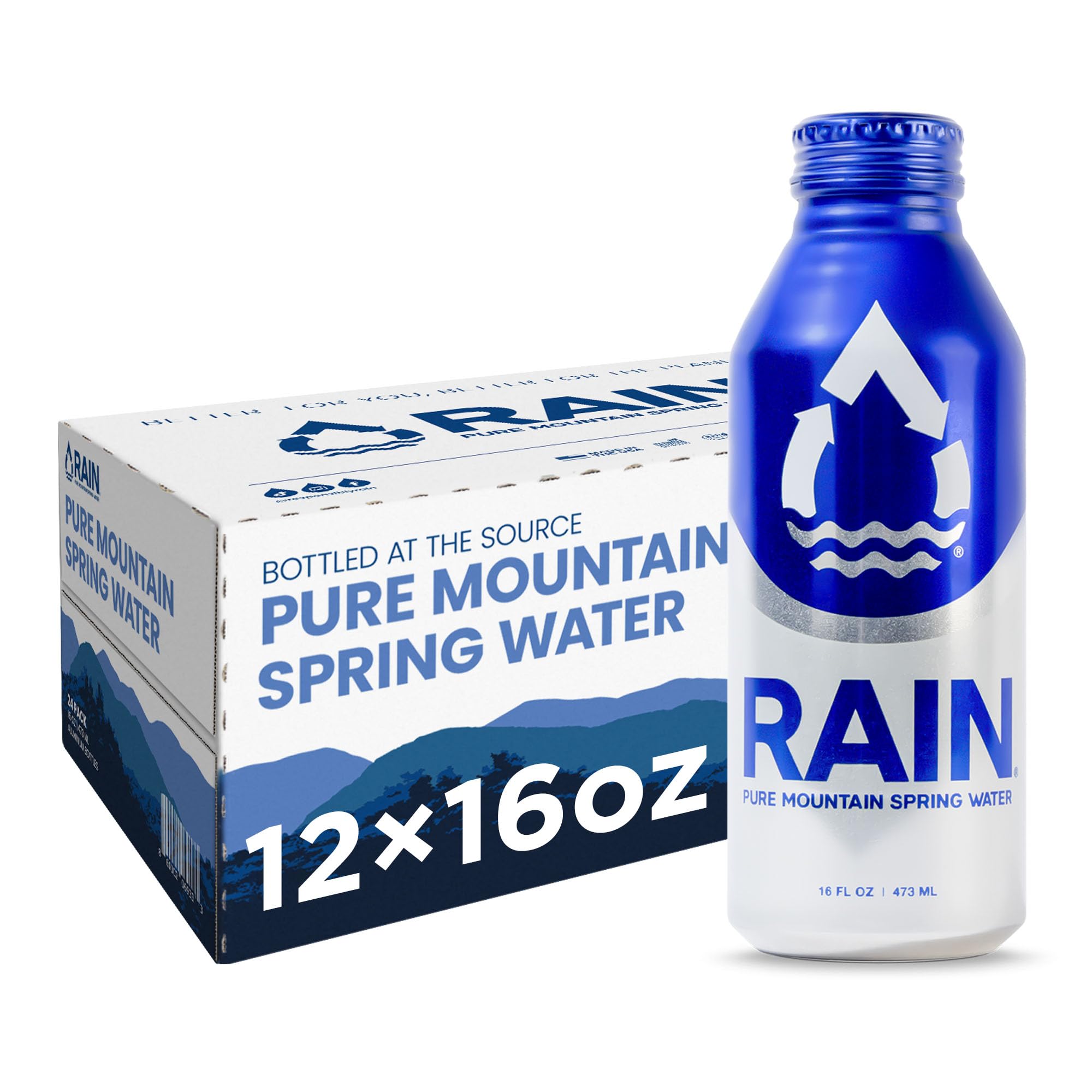 Snapklik.com : Spring Water, 16 Oz, 12 Pack, Bottled At The Source ...