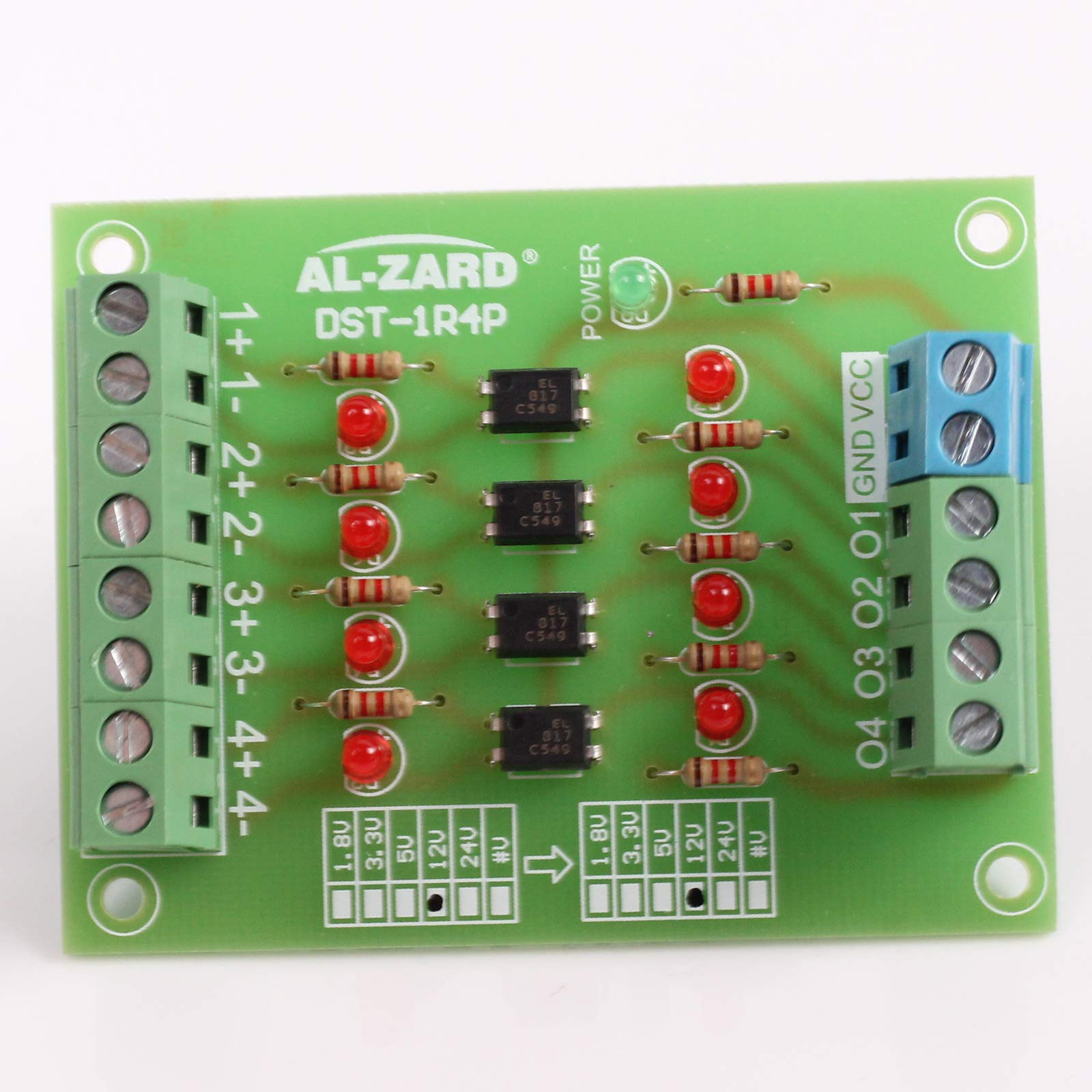Buy Optocoupler Isolation Board, 4 Channel Optocoupler Isolation Module ...