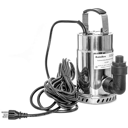 Amazon.com: Simer 2300 Submersible Utility Pump, 1320 Max GPH, 1/4 Hp ...