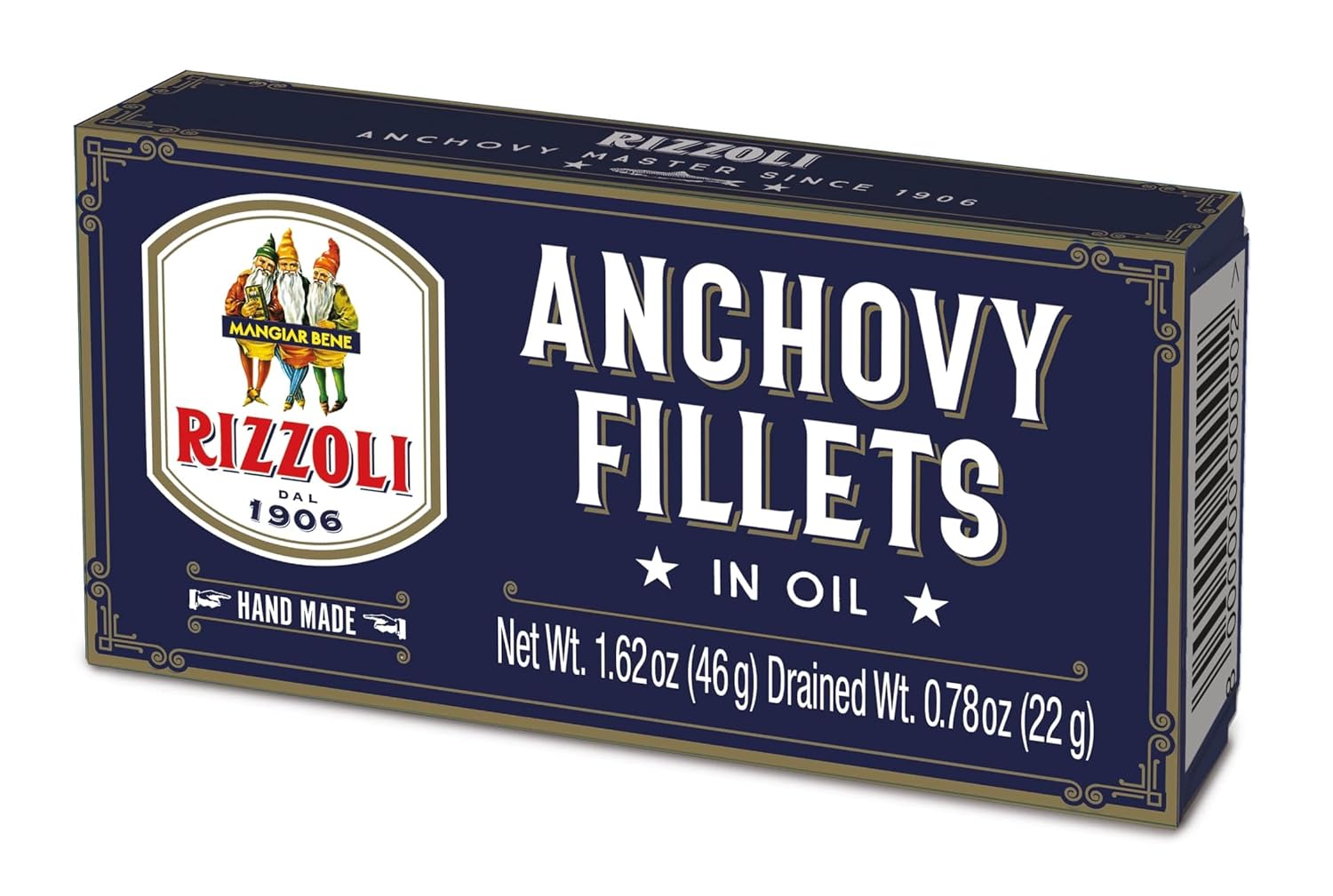 Amazon.com : MANGIAR BENE RIZZOLI | Anchovy Fillets in Olive | Hand ...