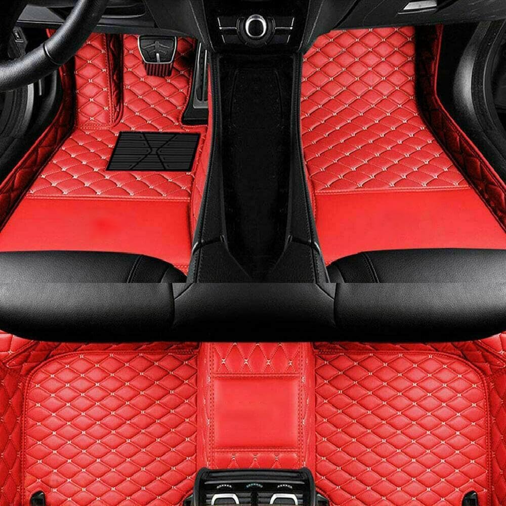 Amazon.com: HLMATSM Custom Luxury Leather Car Floor Mats Upgrade Your ...