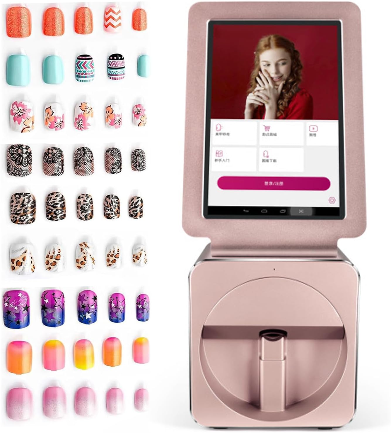 Amazon.com: GTANND Nail Painting Machine, 3D Smart Automatic Nail ...