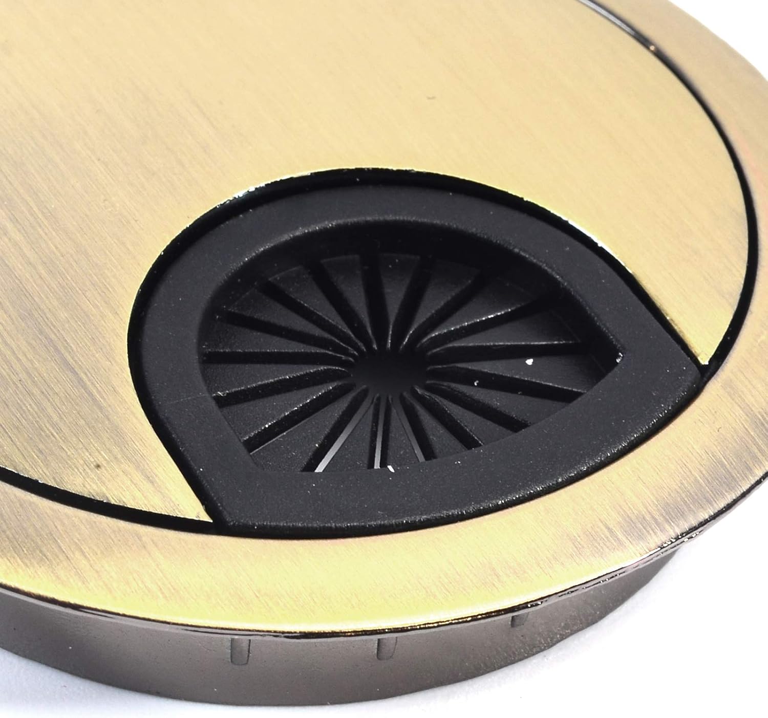 2-Pack Desk Grommet for Wire Organizer – Bronze Metal Cable Grommet for ...