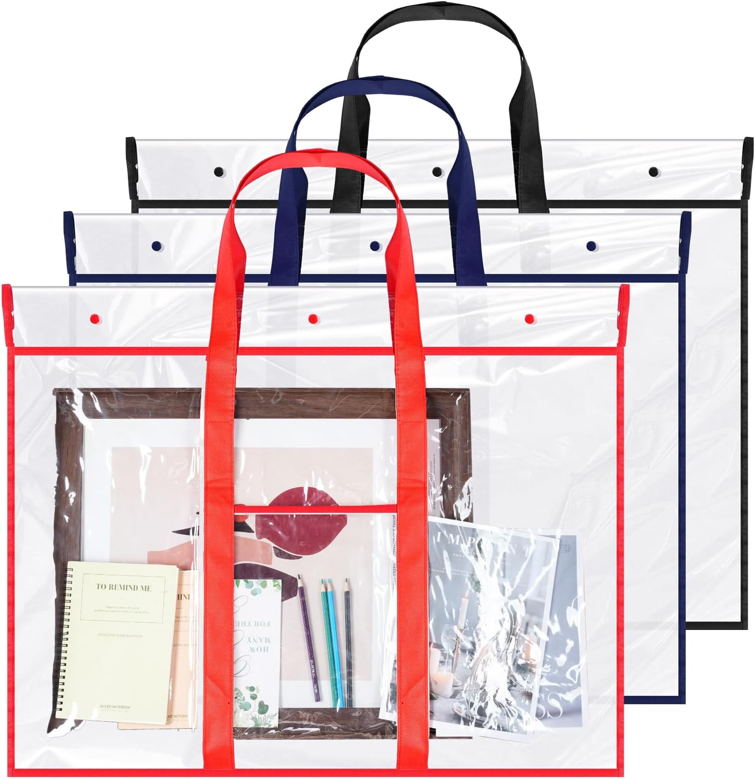 Amazon.com: Huhumy 3 Pack Large Poster Storage Bag 31 x 29" Bulletin ...