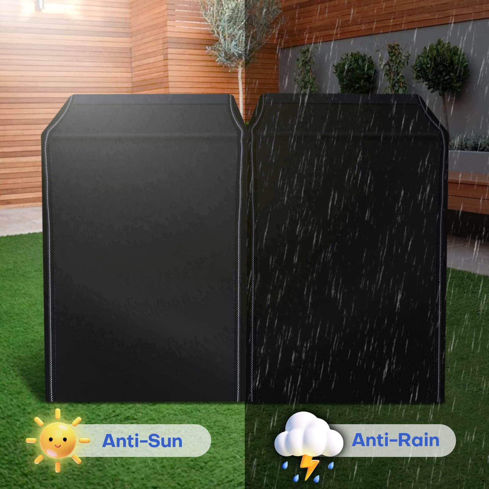 Snapklik.com : ANMINY Washing Machine Cover For Top Front Load, Outdoor ...