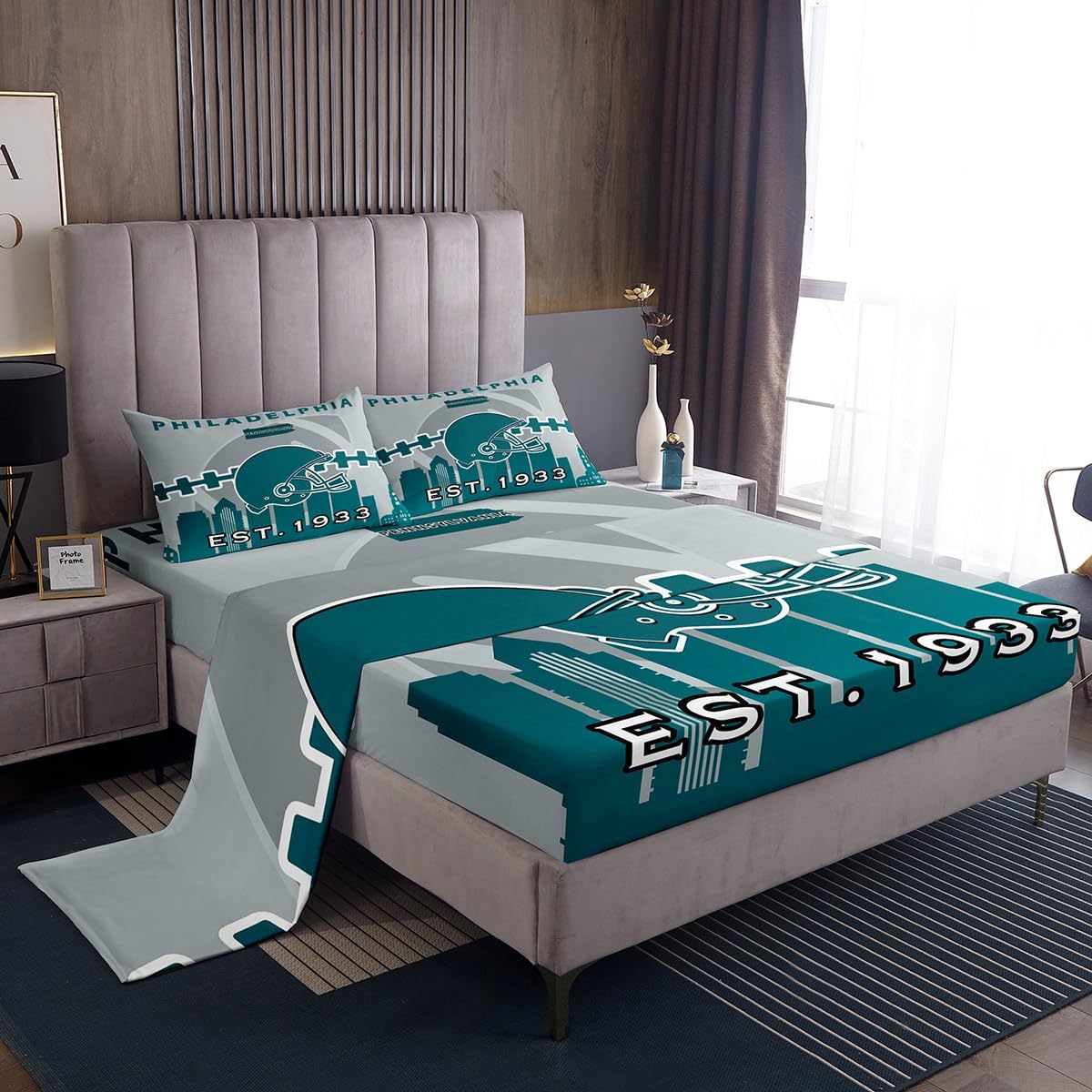 Amazon.com: Erosebridal Football Bed Sheets Set Full,Sports Football ...