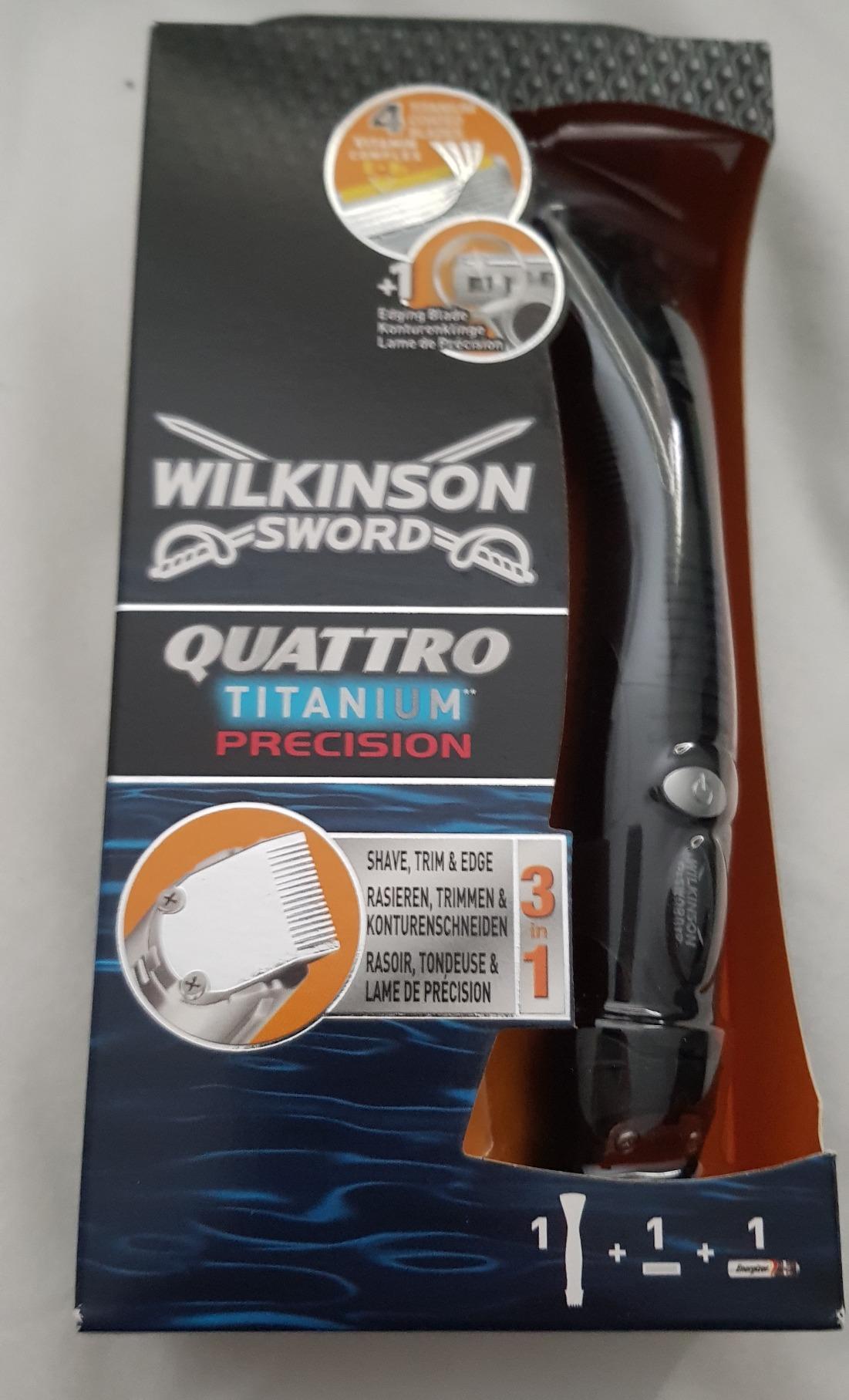 Wilkinson Sword Quattro Titanium Precision Men's Razor : Amazon.co.uk ...