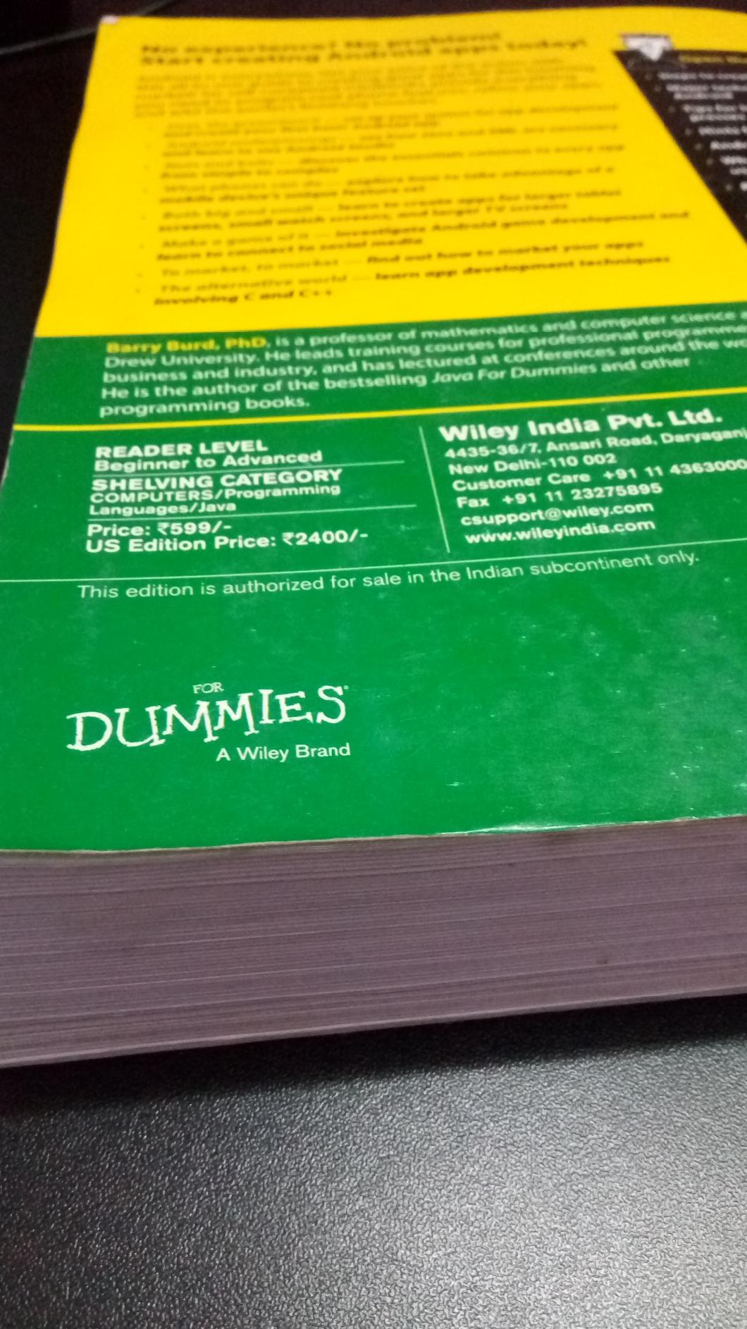 Android Application Development All-in-One For Dummies : Burd, Barry ...