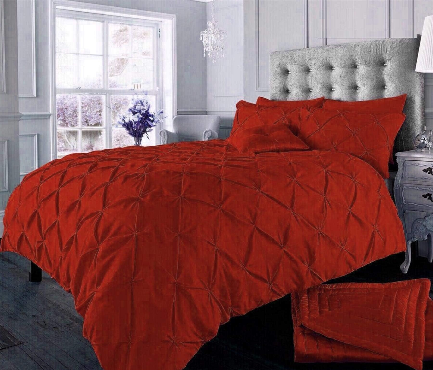 RED PRINTED KING SIZE DUVET COVER BED SET : Amazon.co.uk: Home & Kitchen