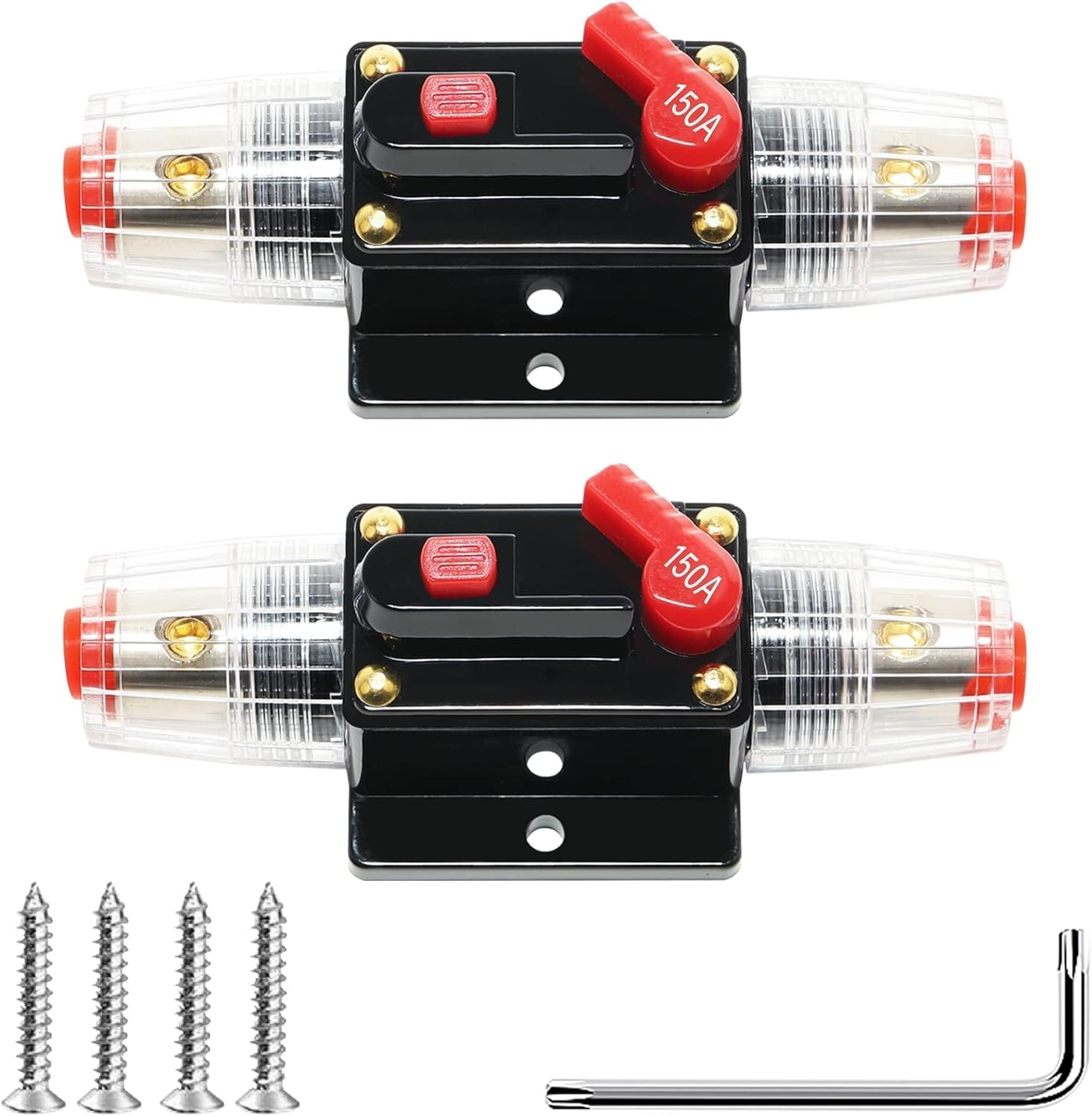 Amazon.com: NuIth 150A Audio Inline Circuit Breaker with Manual Reset ...