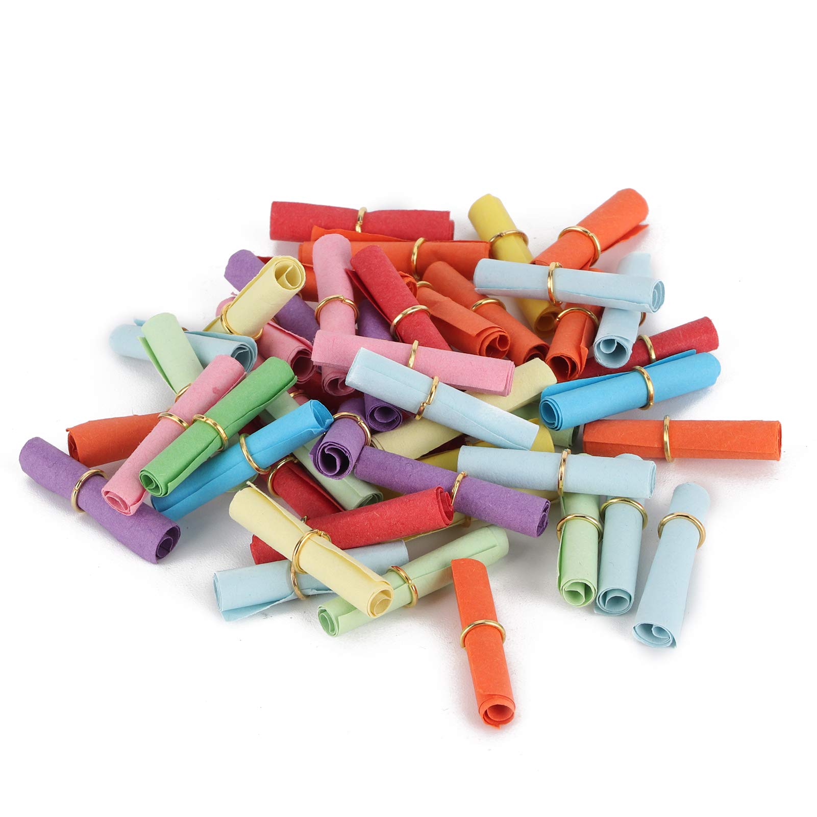 Amazon.com : 100Pcs Mini Paper Scrolls, 1x2.4 in Colorful Wish Letter ...