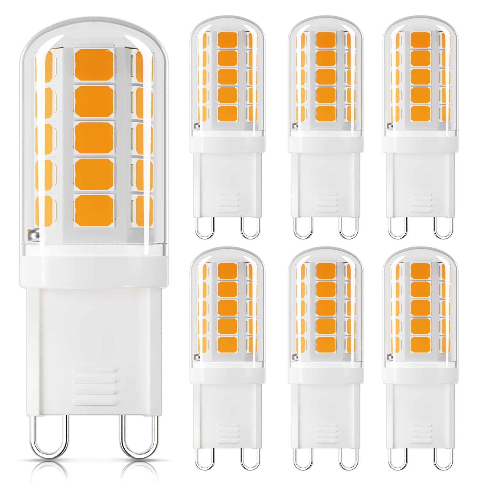 DiCUNO G9 LED Bulb 40W Equivalent, 4W, Warm White 3000K, 400LM, G9 Bi ...