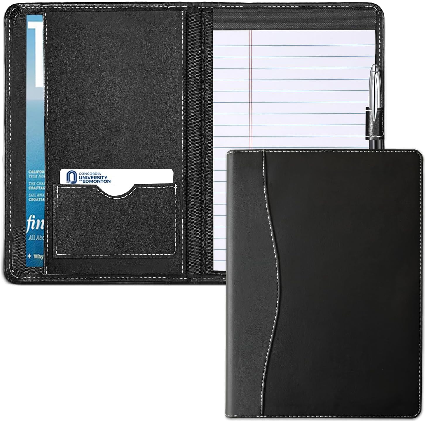 Amazon.com : Lcjtop Padfolio Binder A5 Document Organizer with ...