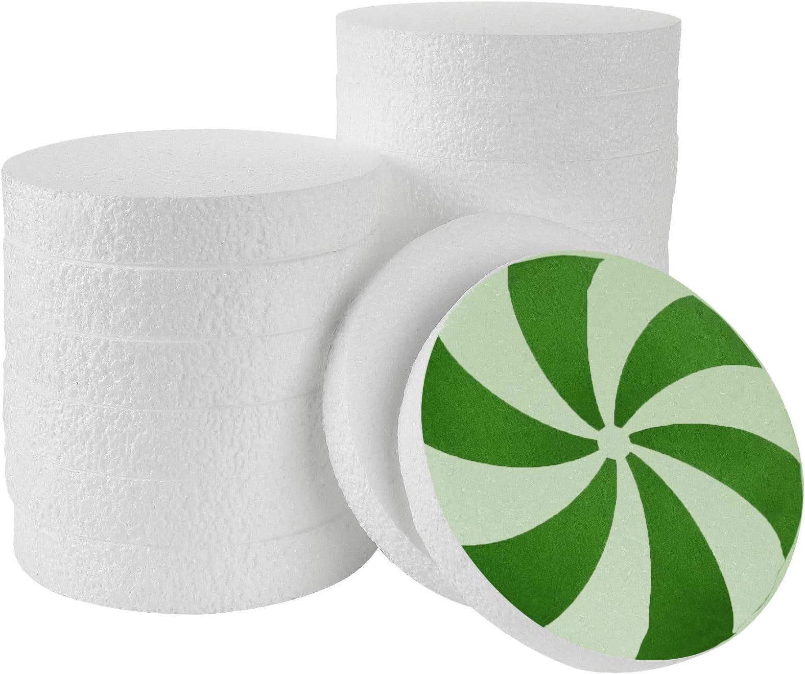 Amazon.com: LA Crafts Brand 6x1 Inch Smooth Foam Craft Disc - 12 Pack