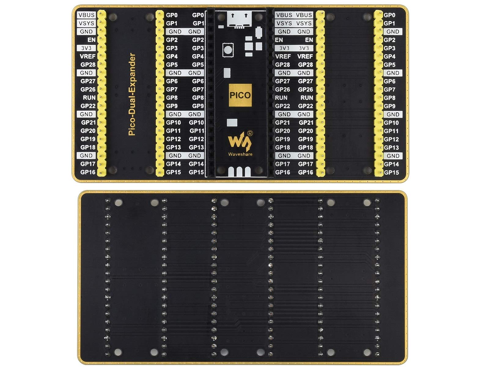 Buy Dual GPIO Expander for Raspberry Pi Pico Microcontroller Board Two ...