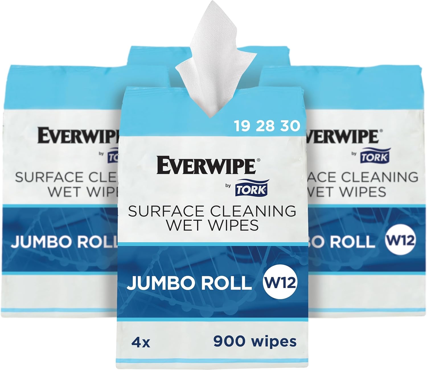 Amazon.com: Everwipe by Tork Surface Cleaning Wet Wipe W12 Jumbo Rolls ...