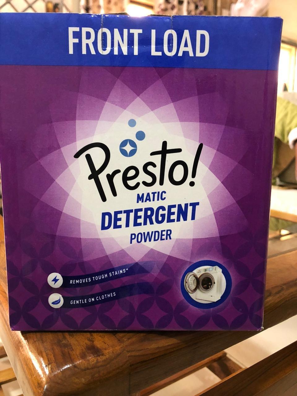 Amazon Brand - Presto! Matic Front Load Detergent Powder - 6 kg ...