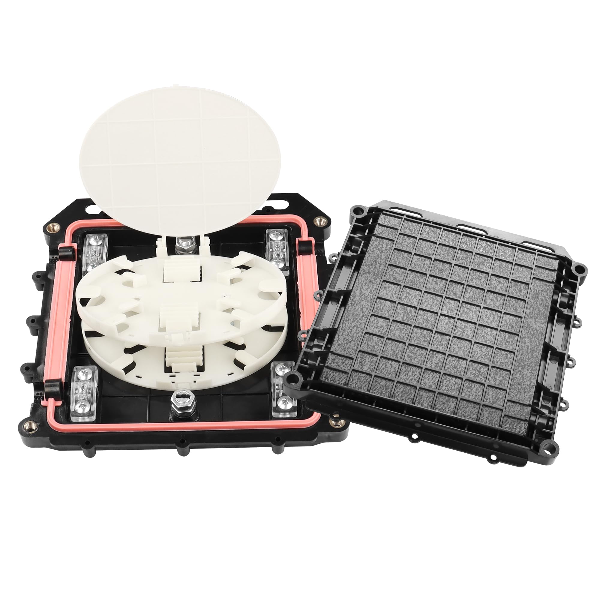 Amazon.com: PNGKNYOCN Fiber Optic Junction Box, 2 in 2 Out Fiber Optic ...