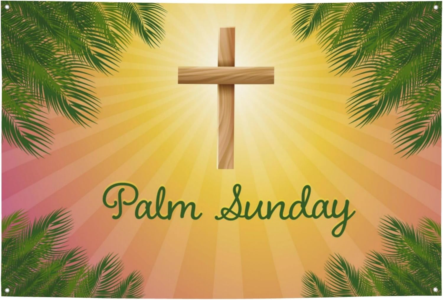 Amazon.com: Palm Sunday Backdrop Banner Holiday Decoration Photo Booth ...