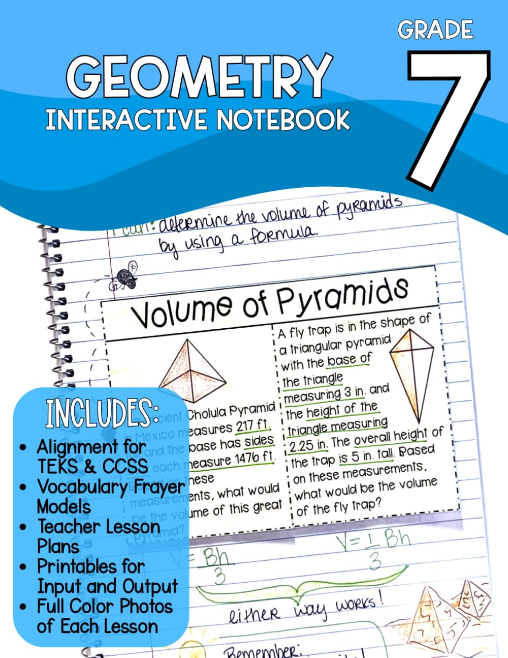 Seventh Grade Math Interactive Notebook Geometry - 121 Pages, Includes ...