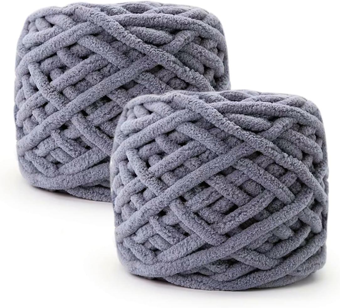 Maxee Dicke Wolle Garn 180 g(90 g*2), ca.130 m, Super Soft Knitting ...