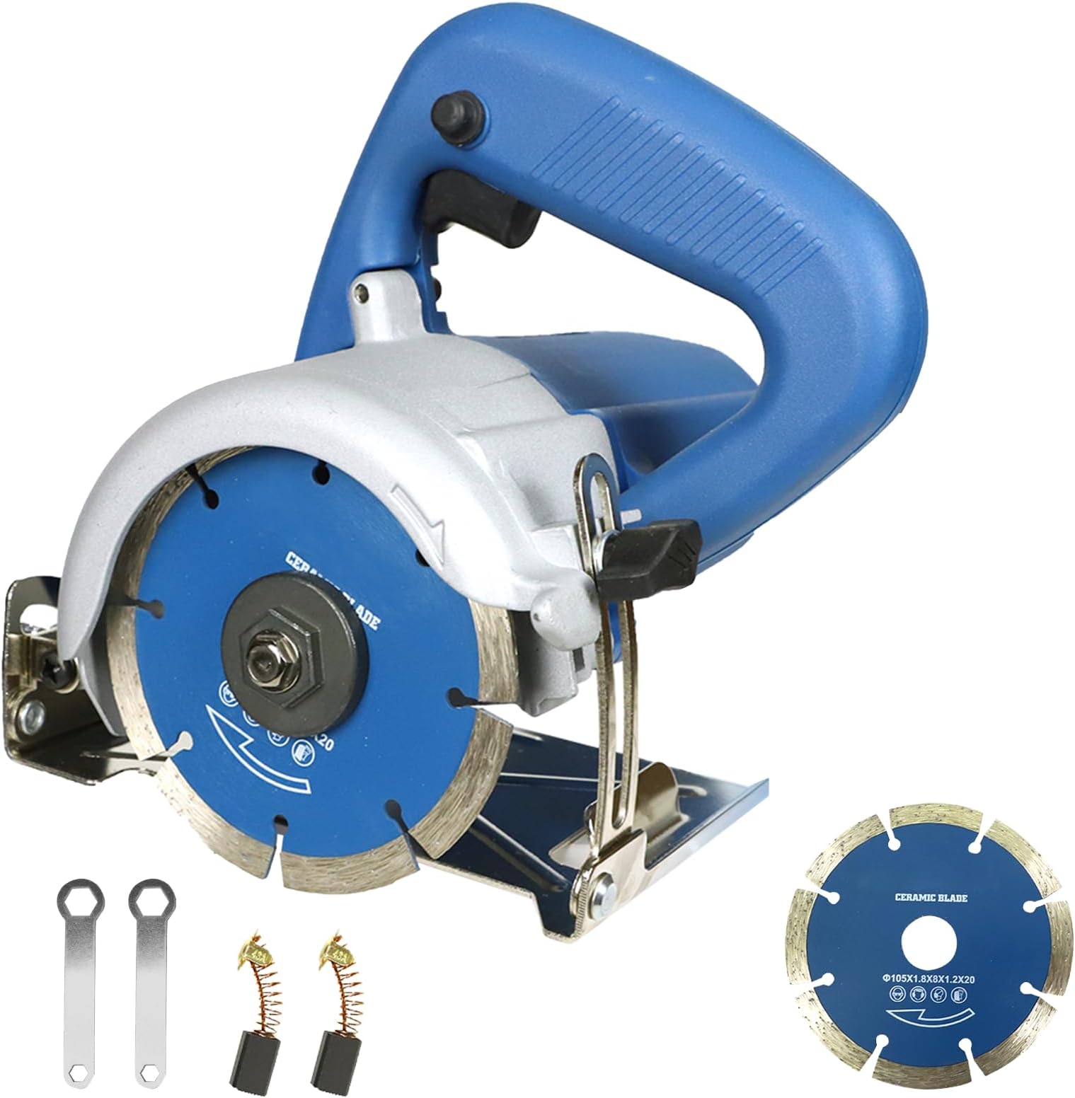 Tile Saw Masonry Saw 4-1/2", Hancaner Dry Tile Cutter 1200W 10A Marble ...