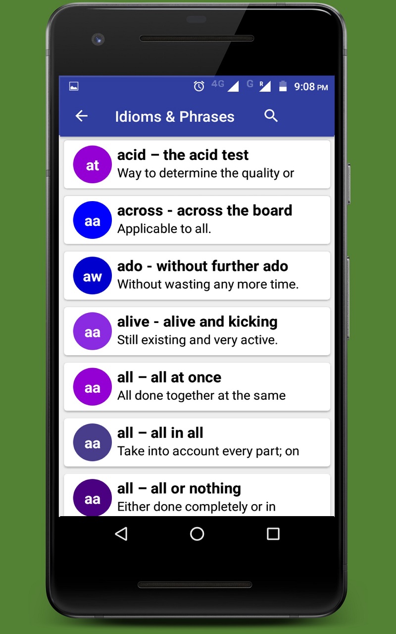 Idioms & Phrases - App on Amazon Appstore