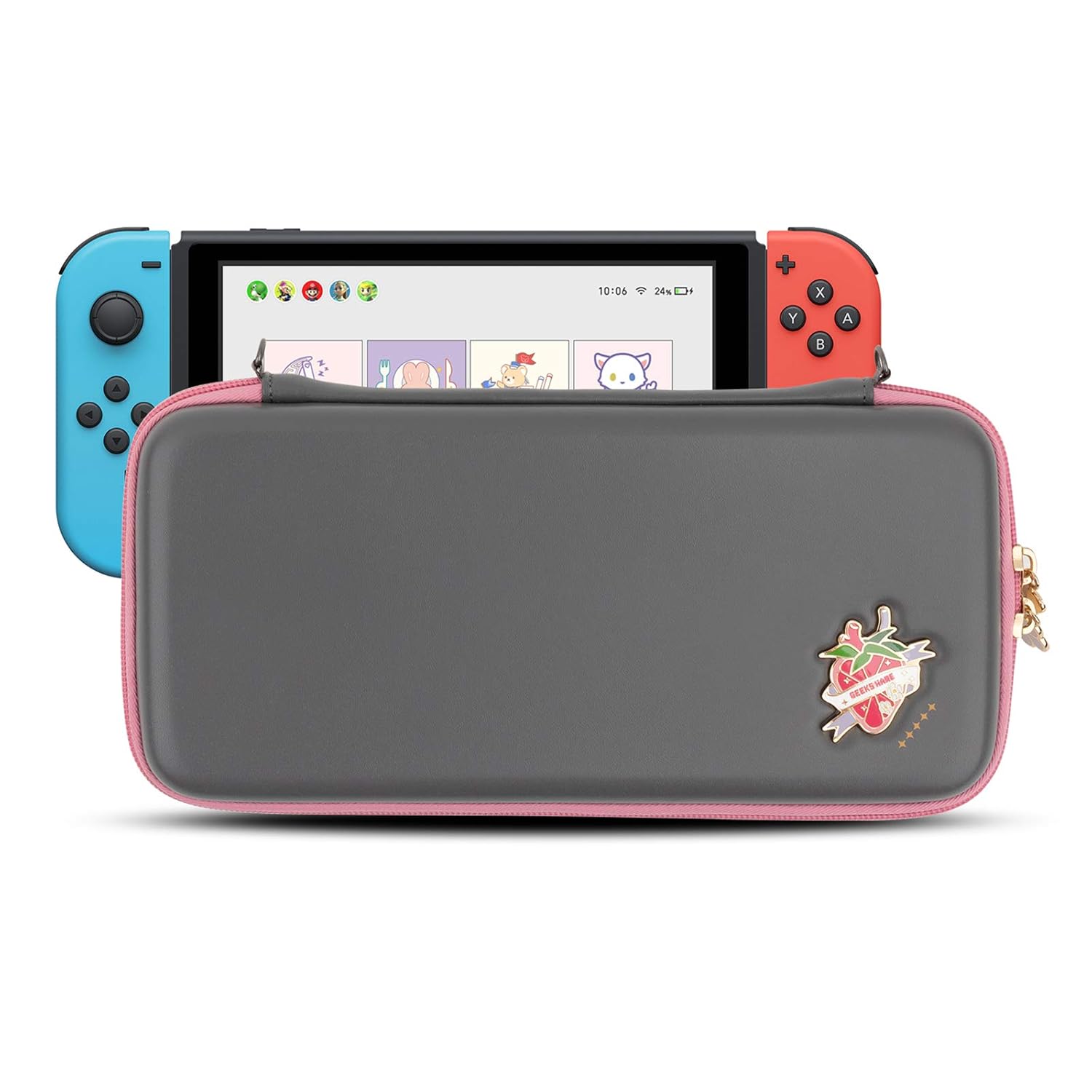 Amazon.com: Geekshare Cute Carrying Case Compatible with Nintendo ...