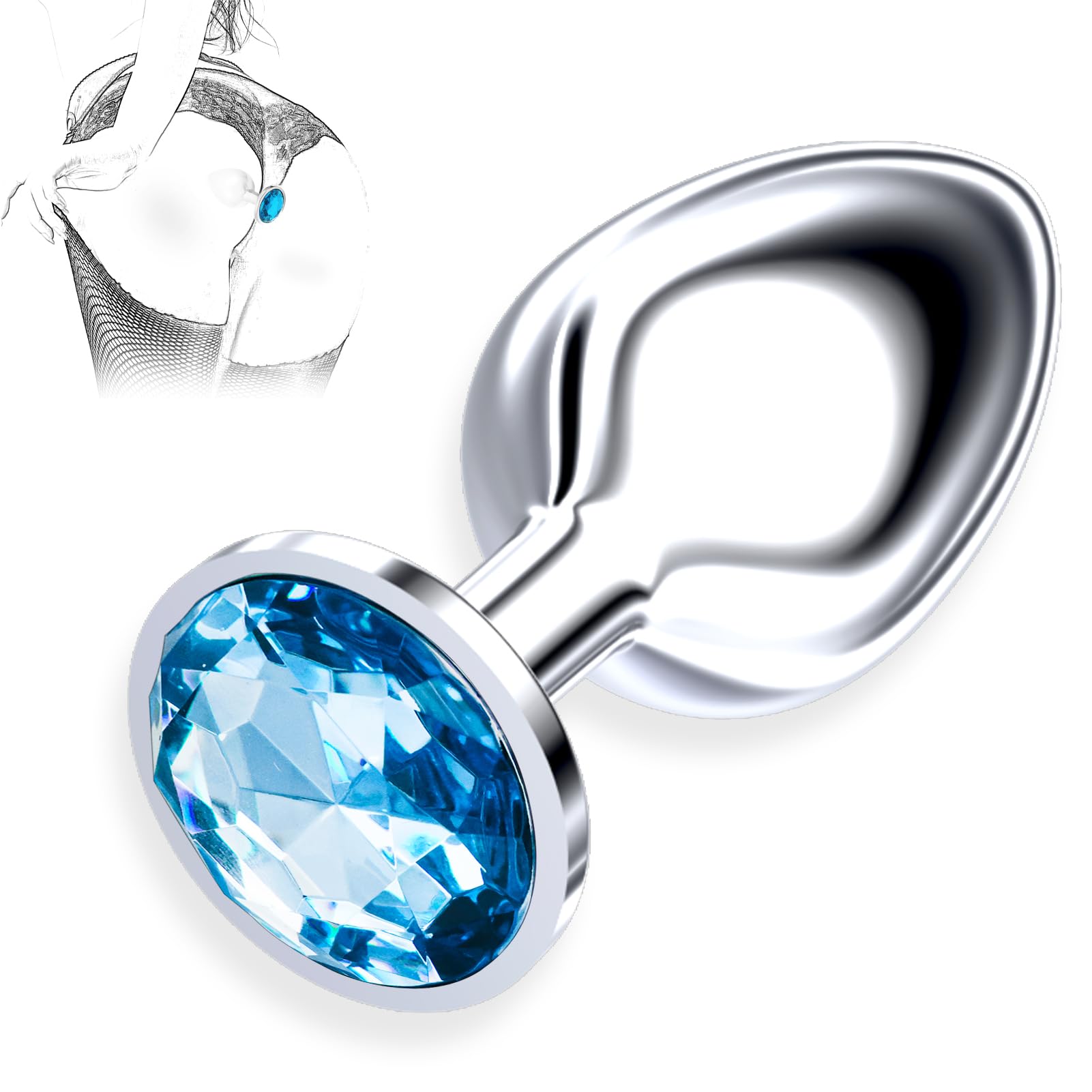 Amazon.com: Stainless Steel Adult Toy for Women Butt Training Plugs ...