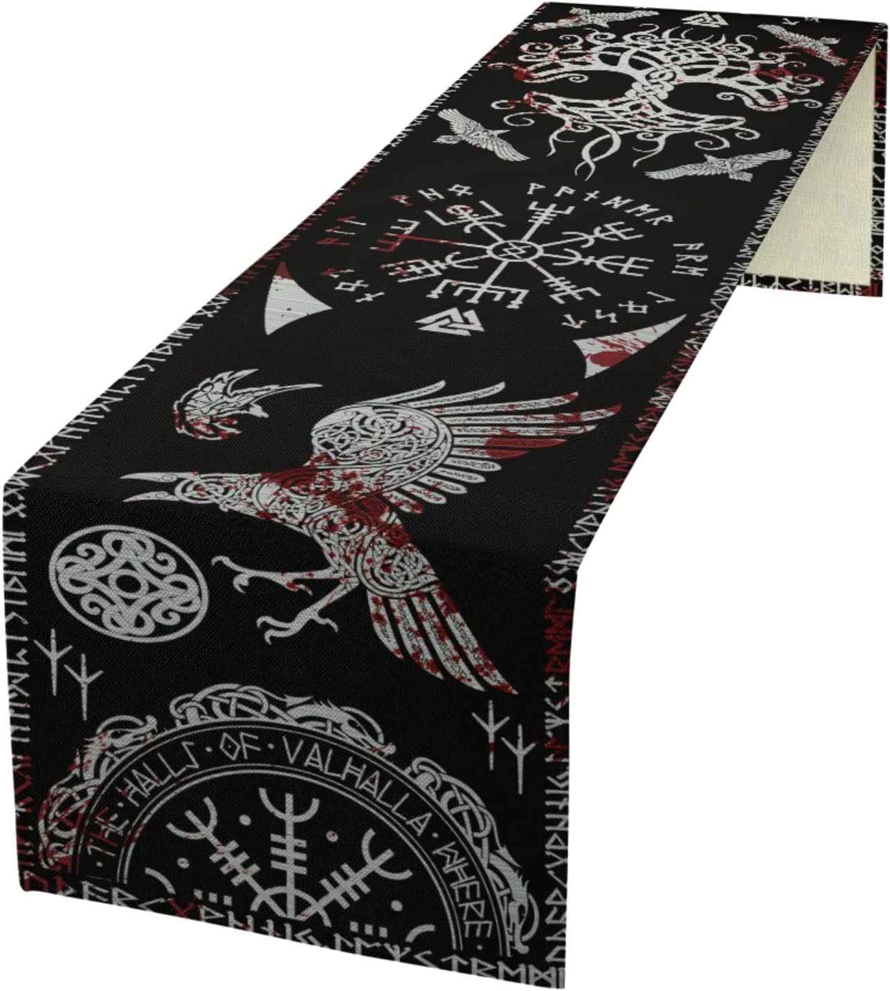 Amazon.com: Viking Raven Compass Table Runner Dresser Piano Linen Long ...