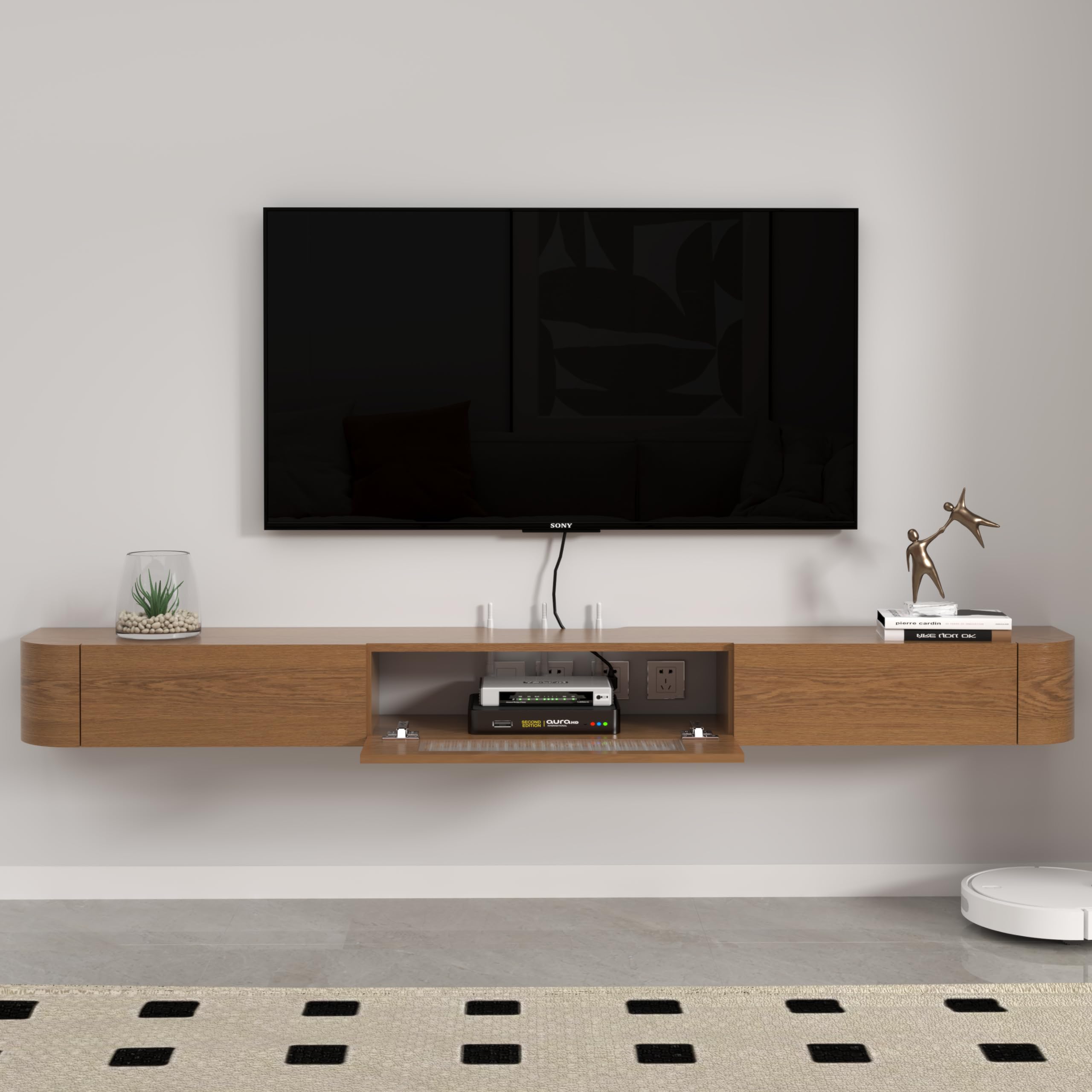 Modern Floating Media Center And Floating Media Cabinets Floating
