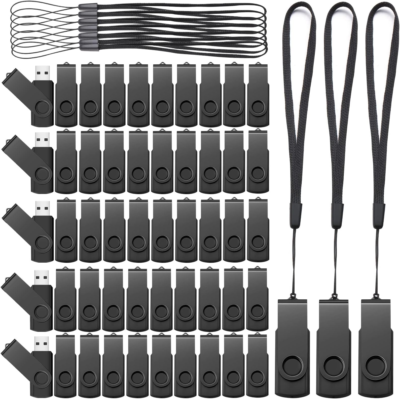 Amazon.com: Aoriher 50 Pack USB 2.0 Flash Drives Bulk, Portable USB ...
