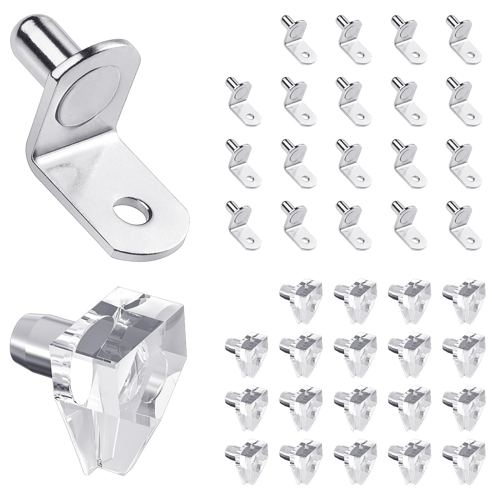 Amazon.com: 40 Pcs Shelf Support Pegs，1/4 Inch Diameter L-Shaped ...