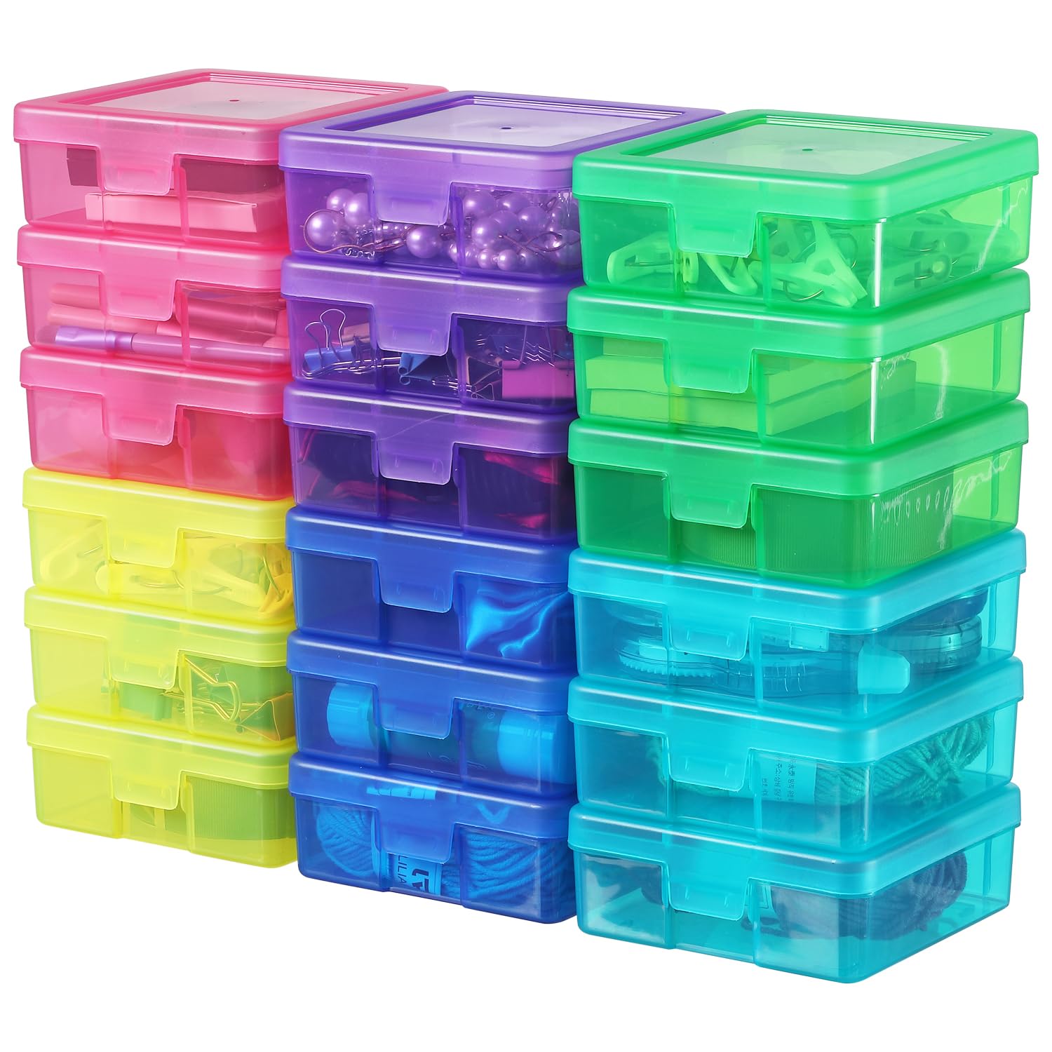 Snapklik.com : OMNISAFE 18 Pack Small Colored Plastic Hobby Art Craft ...