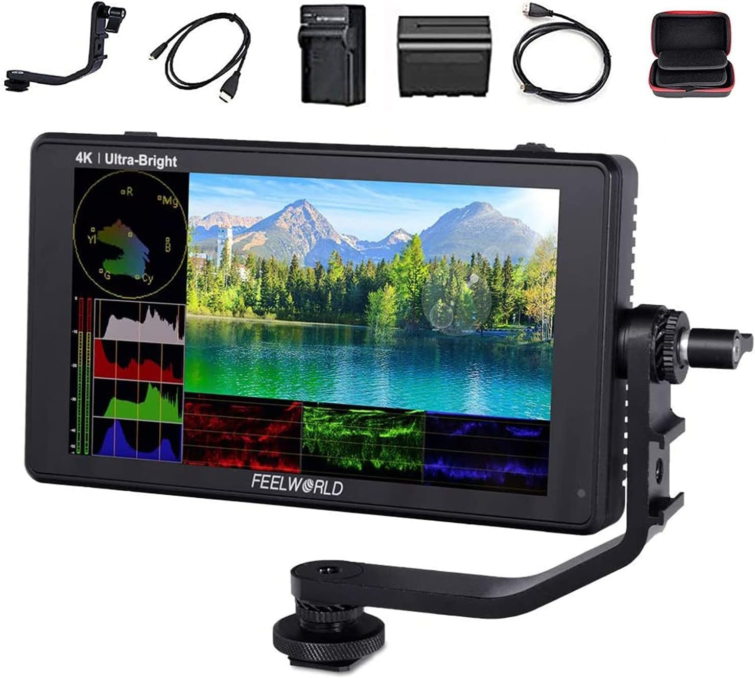 Amazon.com : Feelworld F6 Plus +Battery + Charger +Carrying Case 5.5 ...