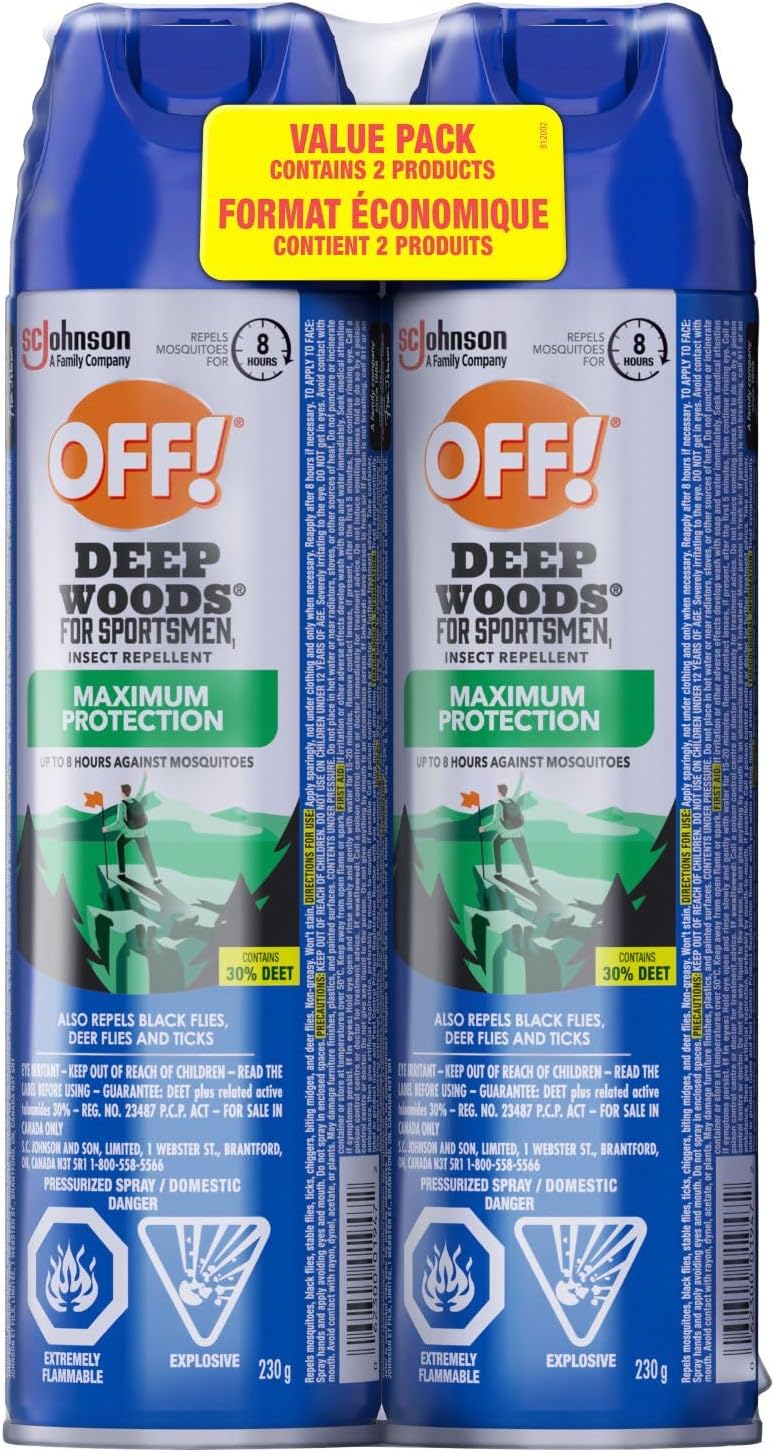 OFF! Deep Woods 30% DEET Insect Repellent Spray 2-Pack