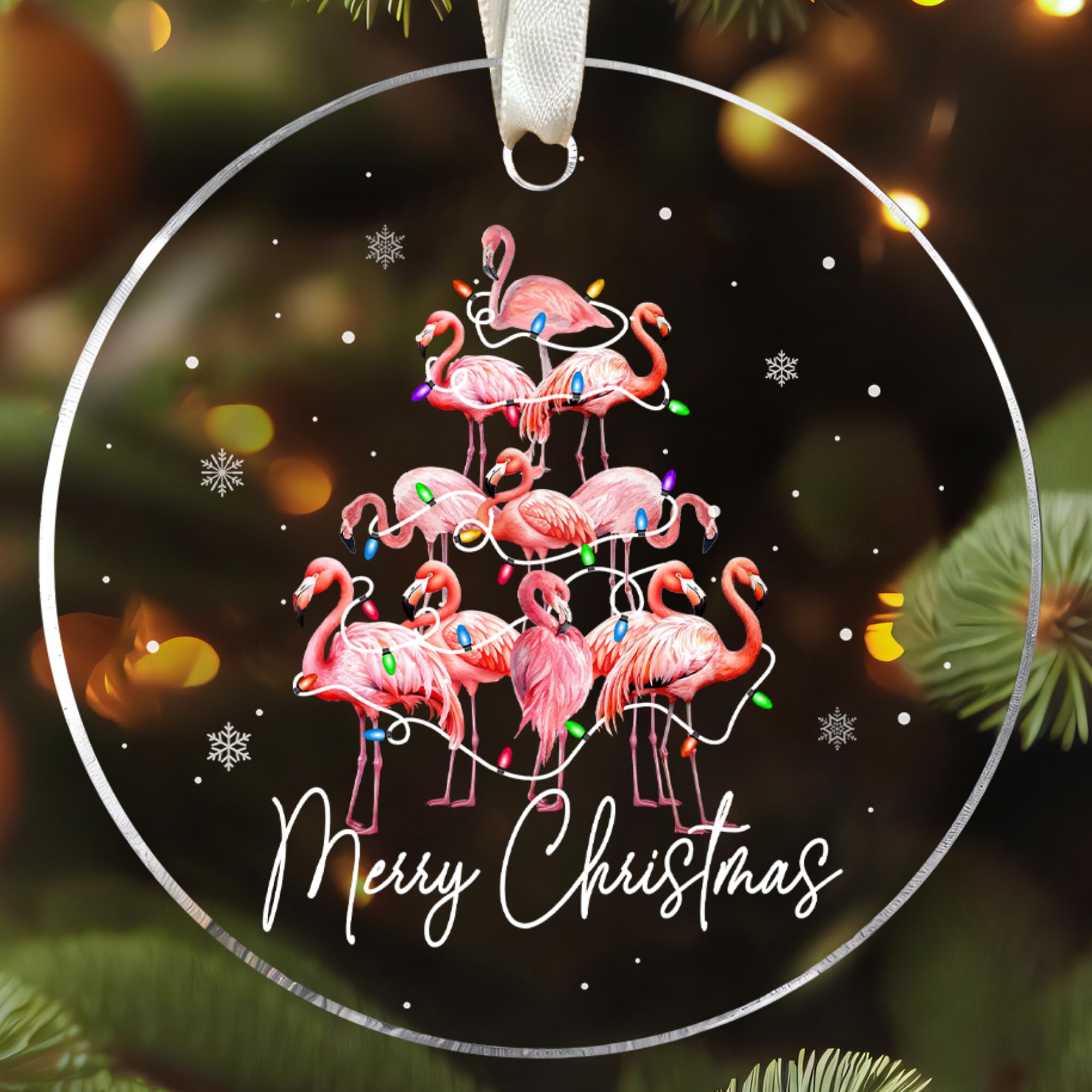 Amazon.com: Flamingo Christmas Ornaments - Flamingo Ornaments, Flamingo ...