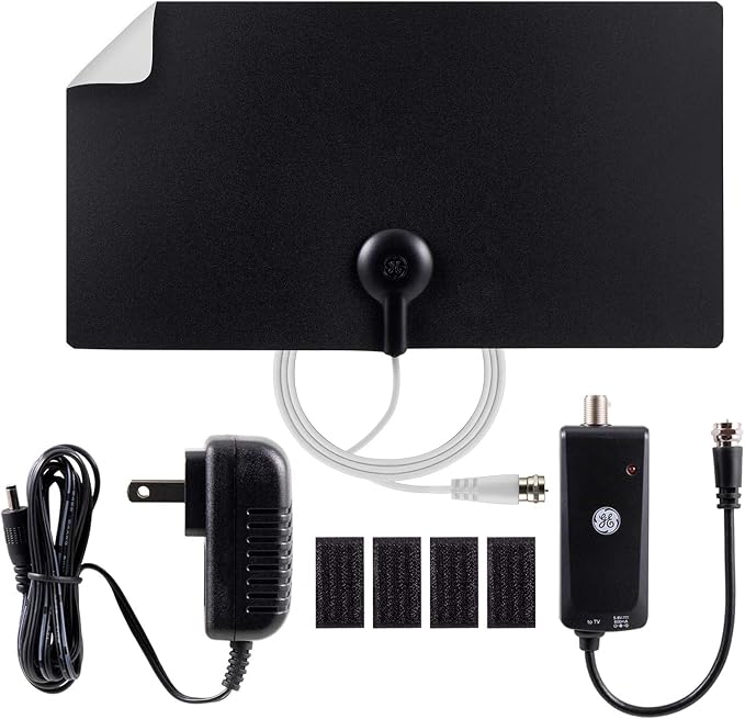 Amazon.com: GE Ultra Edge Indoor TV Antenna, 50 Mile Range, Home Decor ...