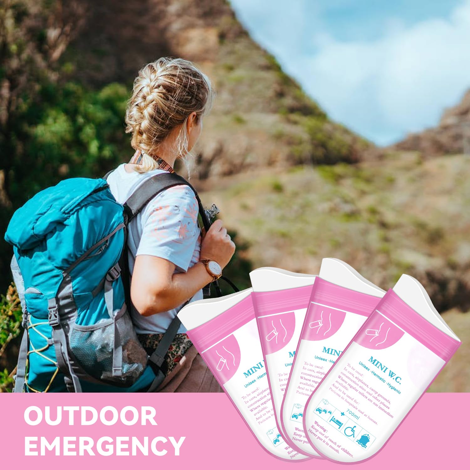 Snapklik.com : Disposable Urine Bags, Pee Bags For Camping Travel ...