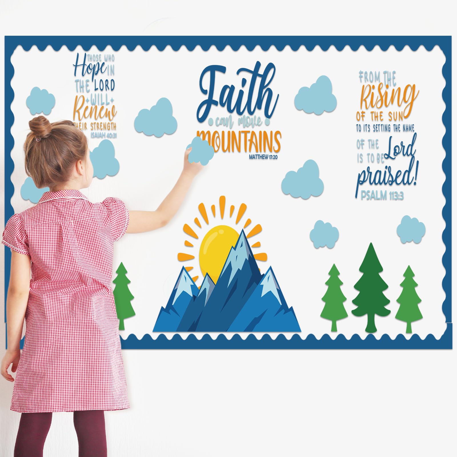 Snapklik.com : Faith Can Move Mountains Bulletin Board Decoration ...