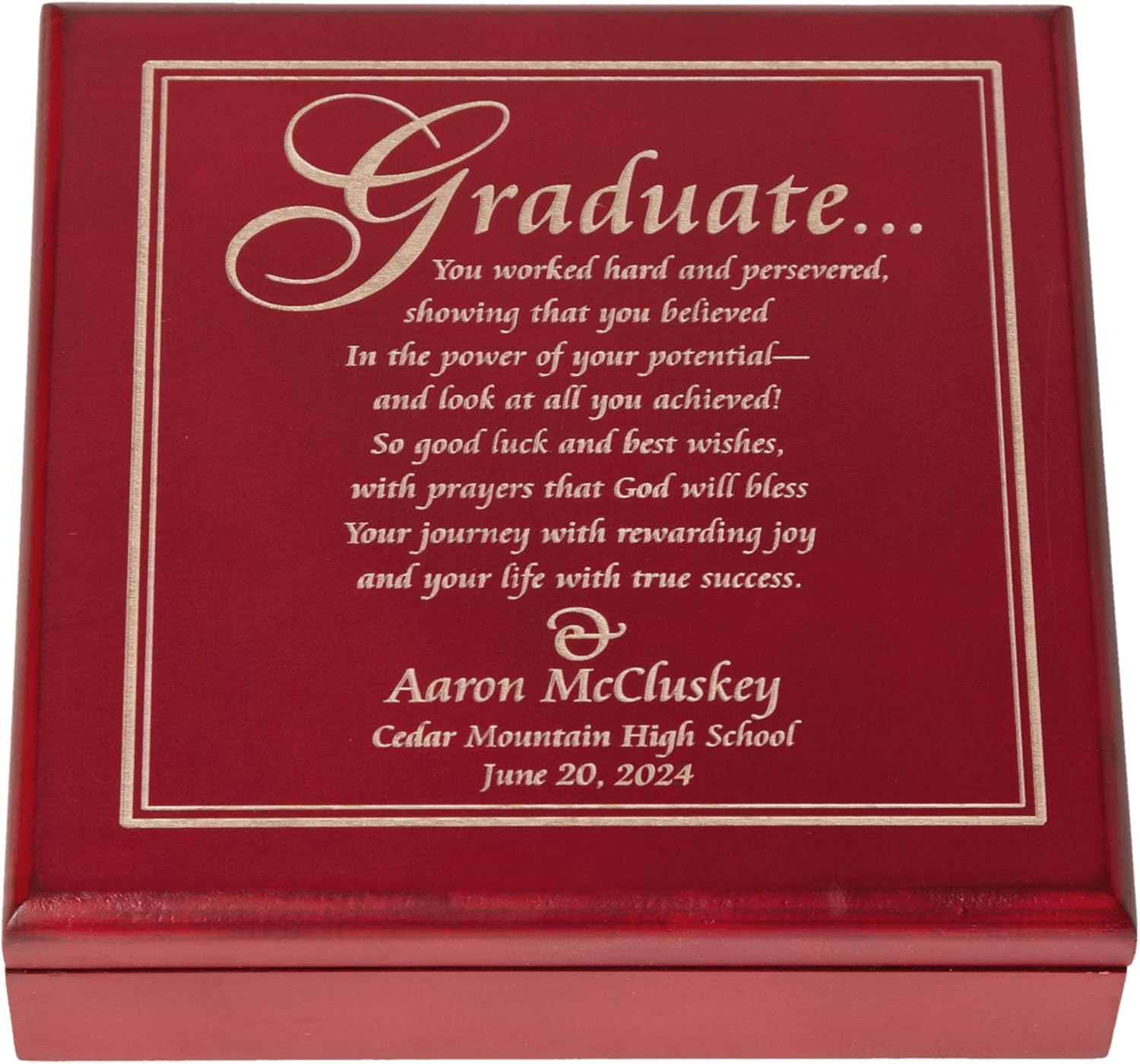 Amazon.com: Let's Make Memories Personalized Keepsake Box - Graduation ...