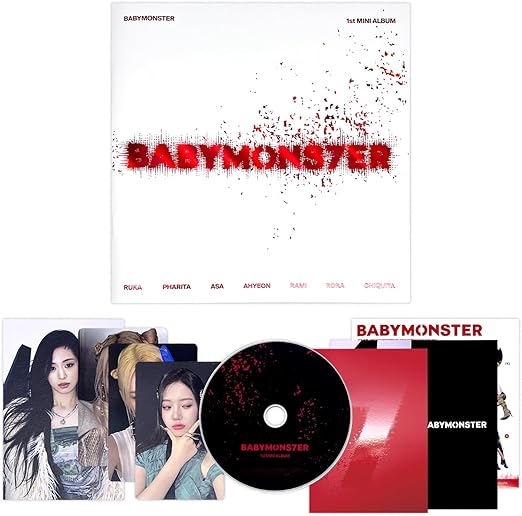 BABYMONSTER - 1st Mini Album [BABYMONS7TER] (Photobook Ver.) CD + Big ...