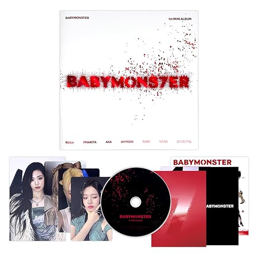 BABYMONSTER - 1st Mini Album [BABYMONS7TER] (Photobook Ver.) CD + Big ...