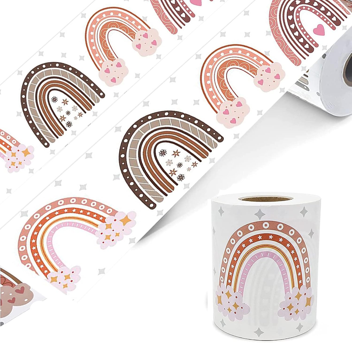 Amazon.com: 65 Ft Boho Rainbow Bulletin Board Borders Rainbow Straight ...