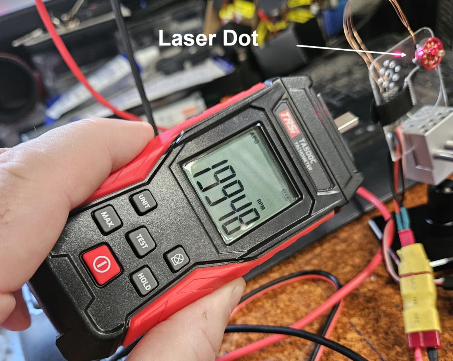 Digital Laser Photo Tachometer 3100,000rpm, Contact RPM Tachometer ...