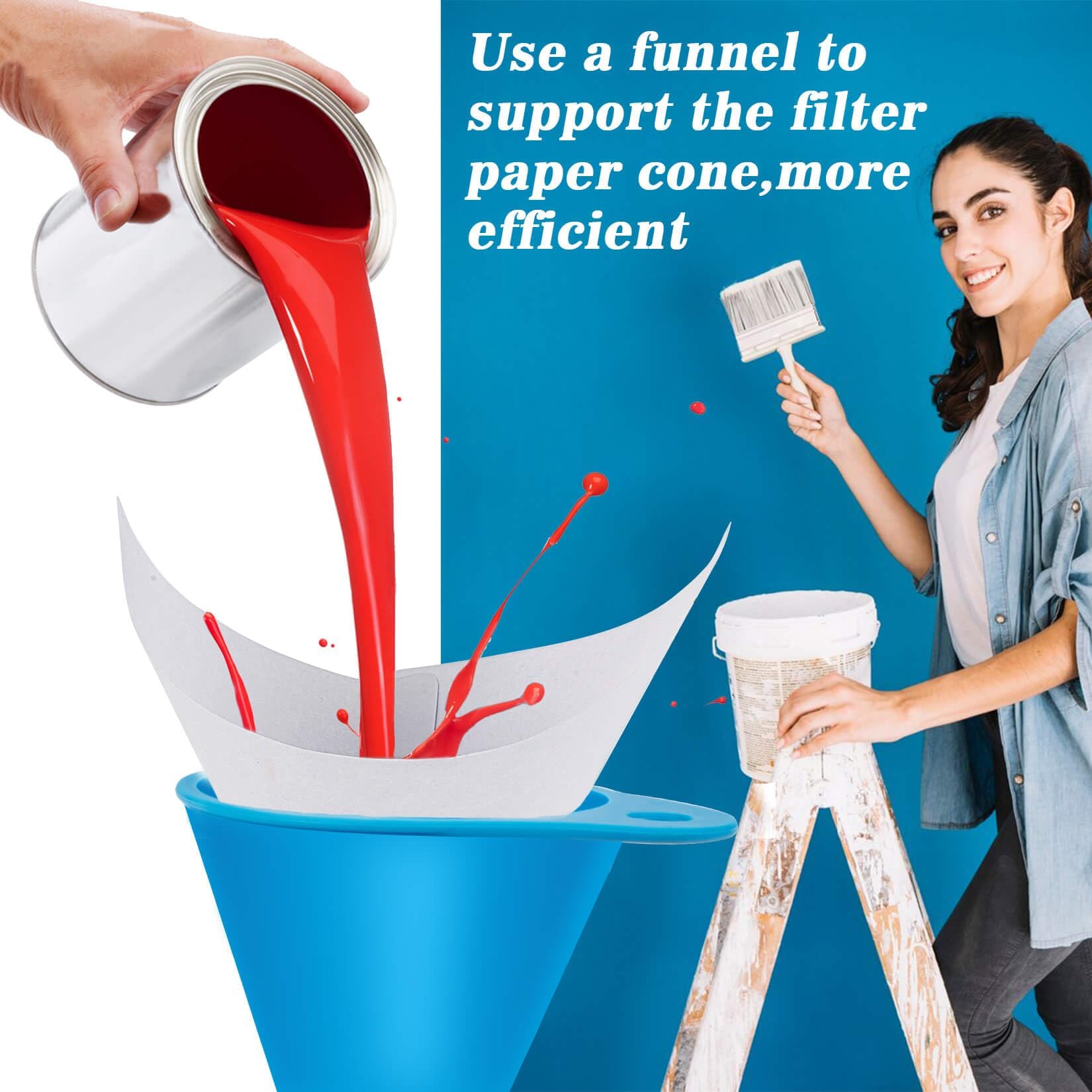 Snapklik.com : MAQIHAN 75 Paint Strainers Paper Cone - Paint Mixing Cup ...