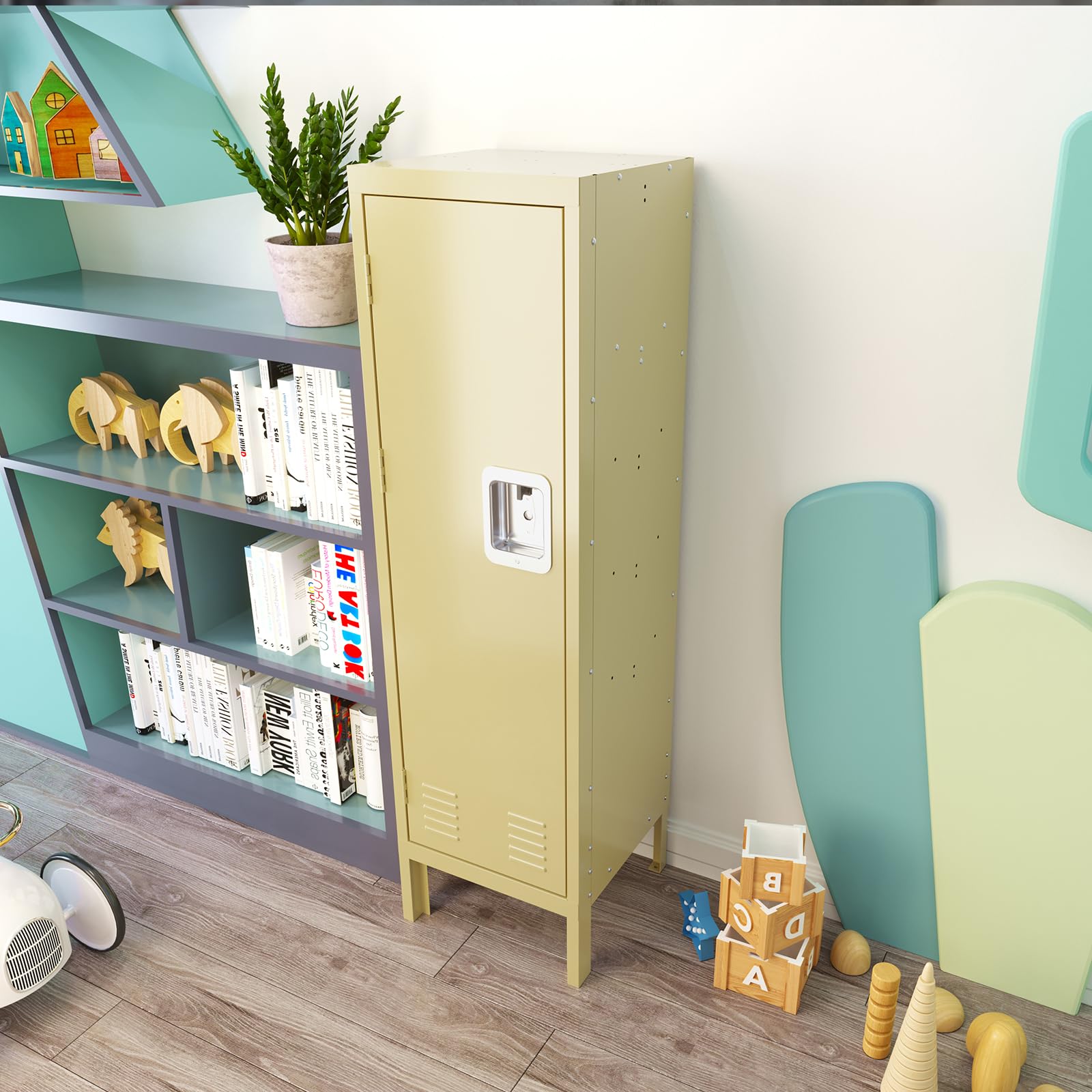 Amazon.com: ECARPATEYE 1 Door Tall Single Metal Locker-Retro Style ...