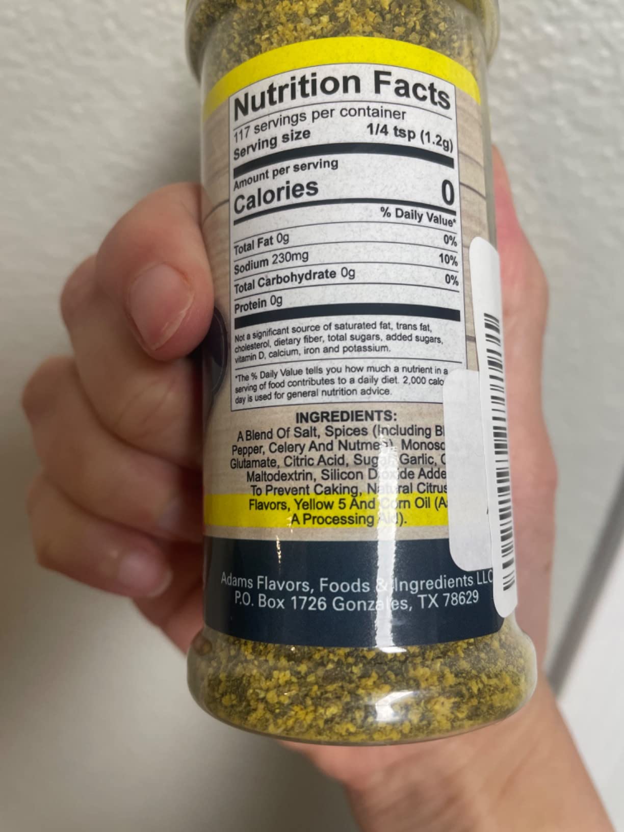 Amazon.com : Adams Lemon Pepper Seasoning, 4.94 Ounce Bottle (Pack of 1 ...