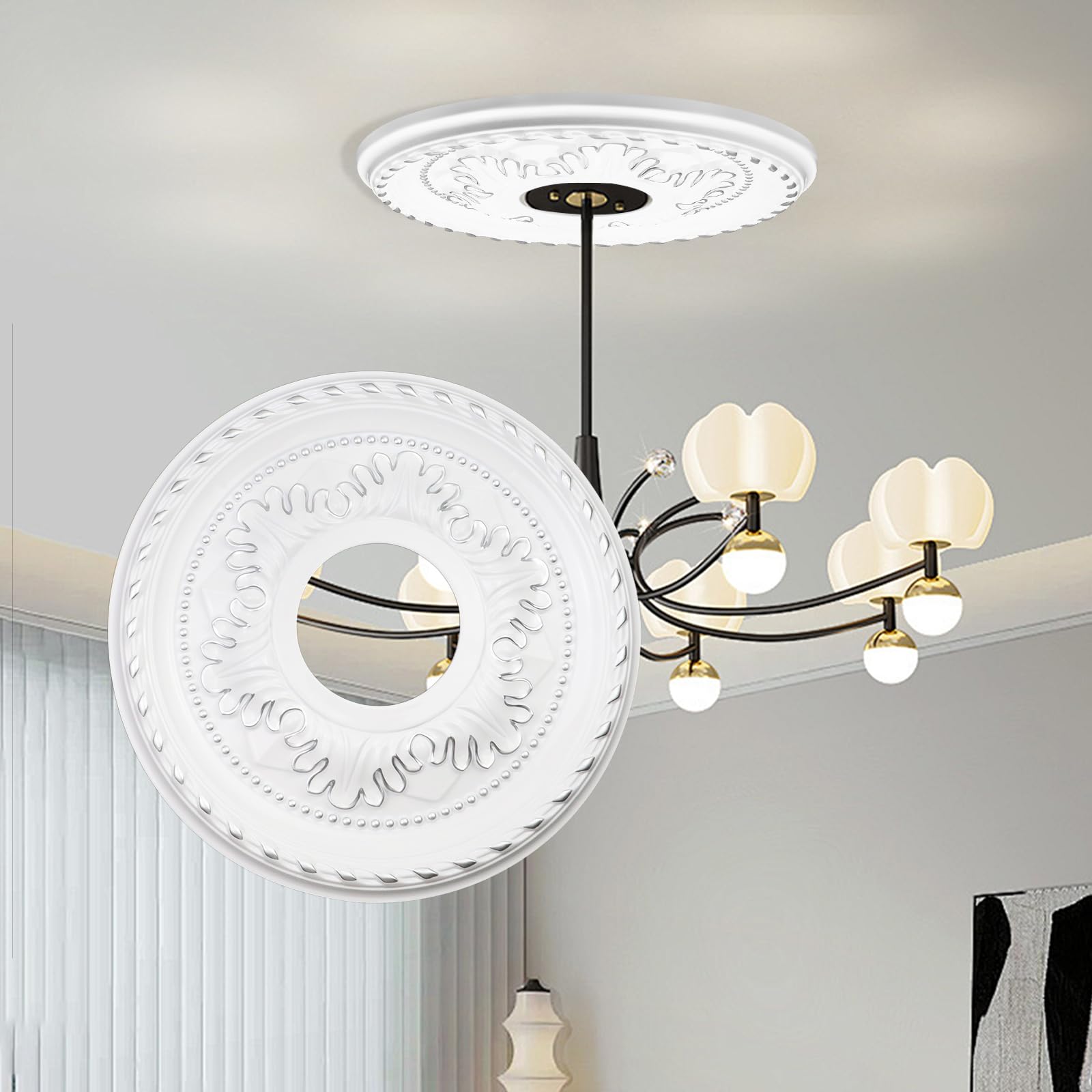 Ceiling Medallion Jewelry Ceiling Medallions | UDecor | Ceiling