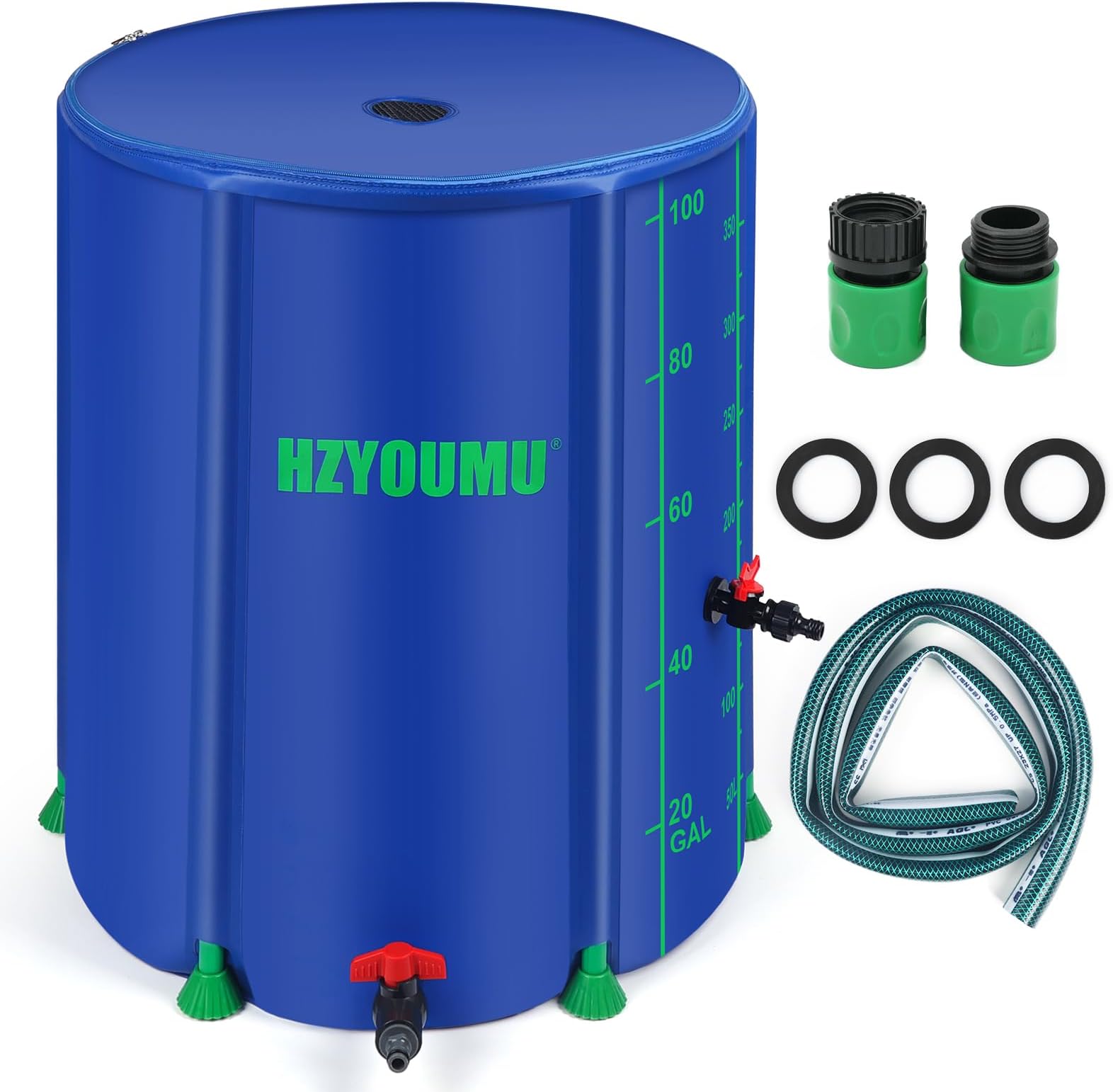 Amazon.com : HZYOUMU Collapsible Rain Barrel, 100 Gallon Pro Rain ...